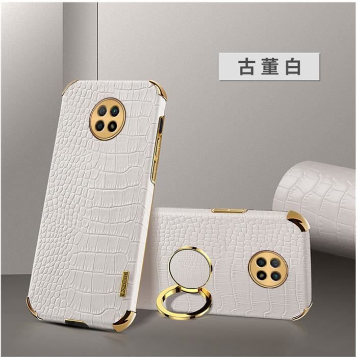 Coque Xiaomi Redmi Note 9T (5G), Cuir Motif à Crocodile Avec Anneau ...