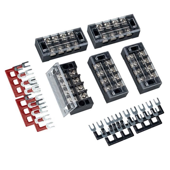 5 Réglages Terminal Block Vis à double rangée 4 Positions 4P Durable ...