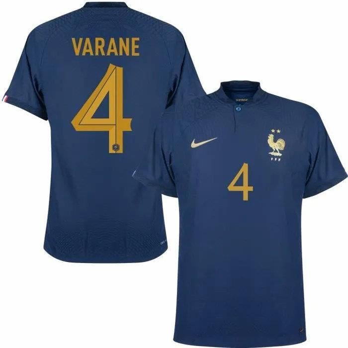 Maillot de Foot Maillot EQUIPE de FRANCEx VARANE 2022 Coupe du Monde ...