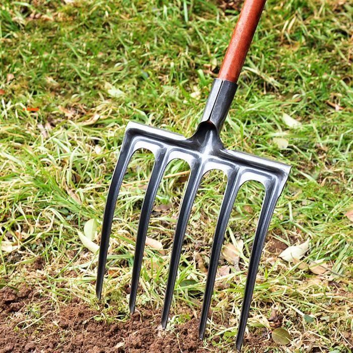 SALUTUYA fourche à bêcher de jardin Fourche à creuser en acier à haute ...