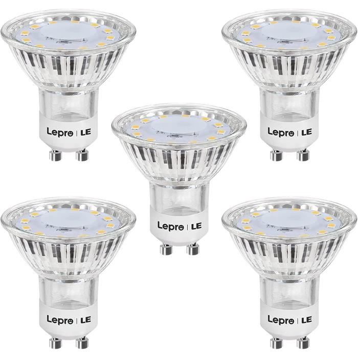 Ampoules Led Gu10 Blanc Chaud 2700K, 3W Équivalent 35W, 250 Lm, 100° Larges Faisceaux, Ampoules ...