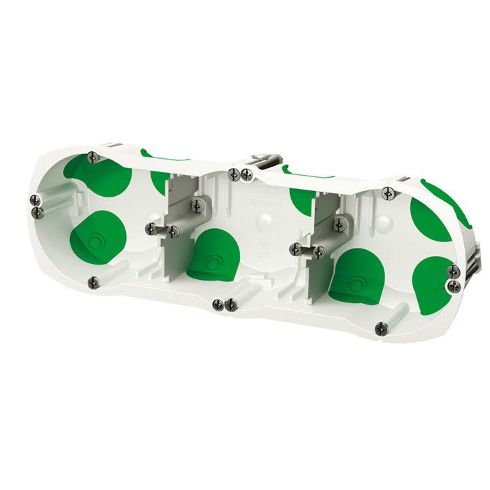Boîte d’encastrement étanche MULTIFIX AIR avec vis 3 postes P 39mm ...