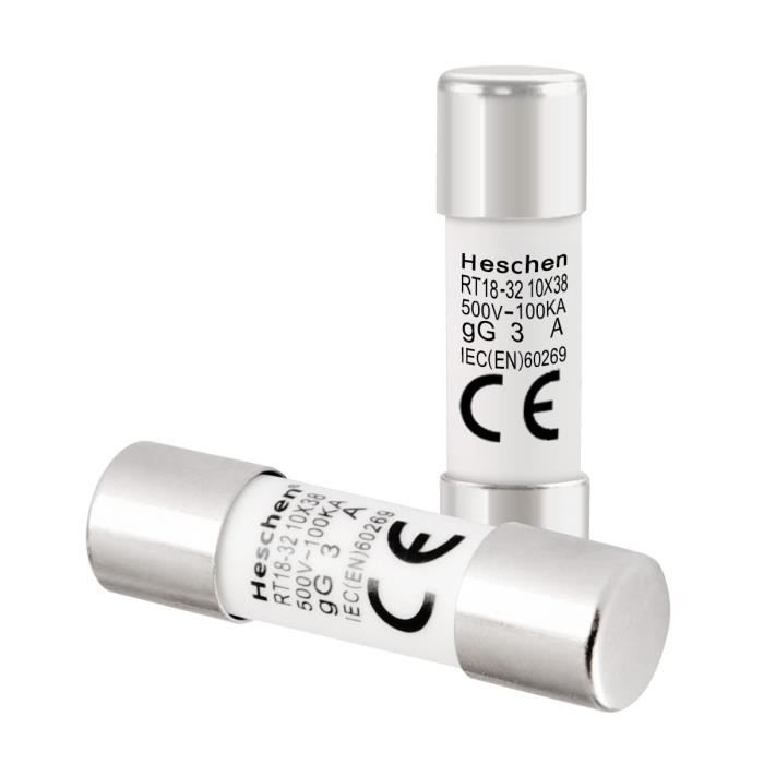Tube Cylindrique En Céramique Fusible Lien, Rt18–32 (Ro15), 10 * 38Mm ...