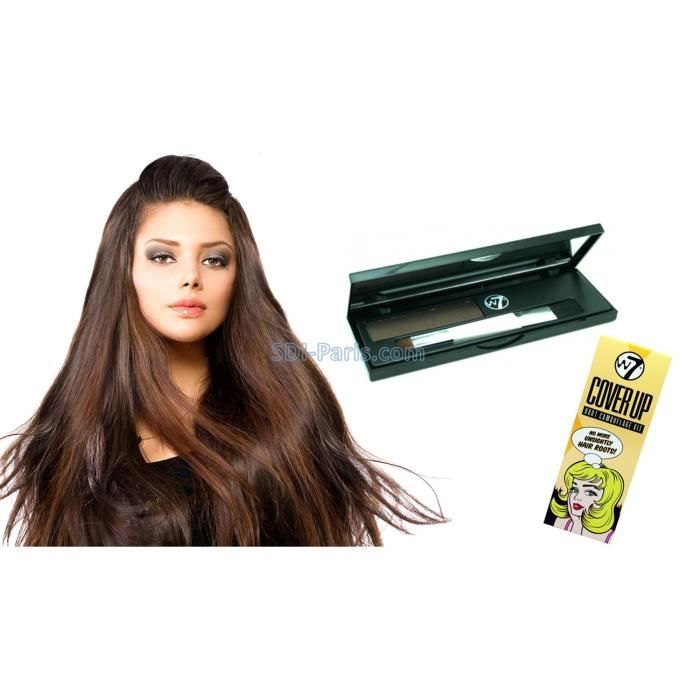 Kit camouflage racines et cheveux blanc Cover up Châtain W7 - Cdiscount ...