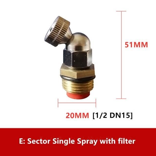PULVERISATEUR,A--Raccord de pulvérisation en laiton de 1-2 pouces, buse de brumisation avec ...