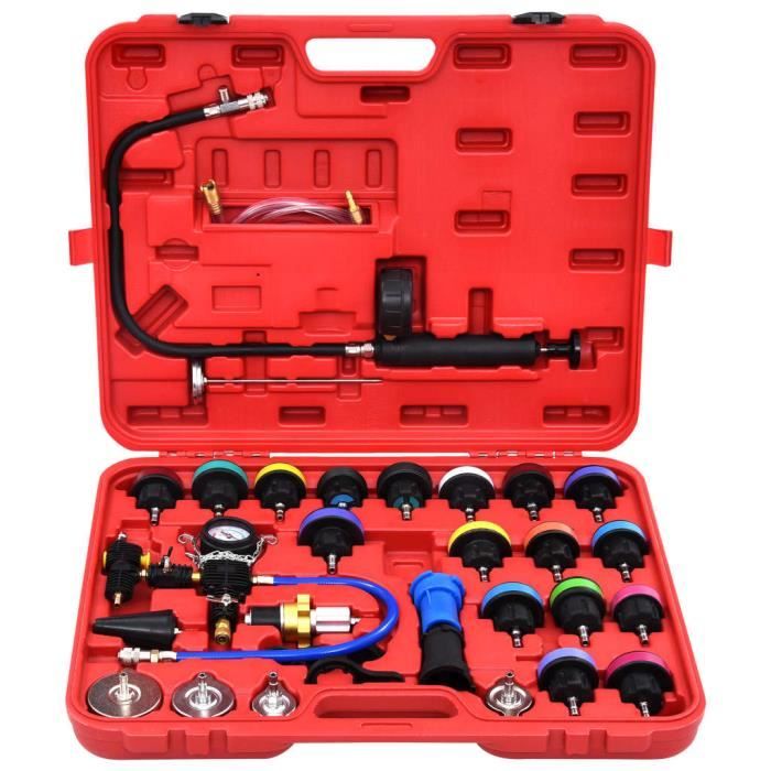 Testeur de pression pour refroidissement et bouchon 28 pcs - Cdiscount Auto