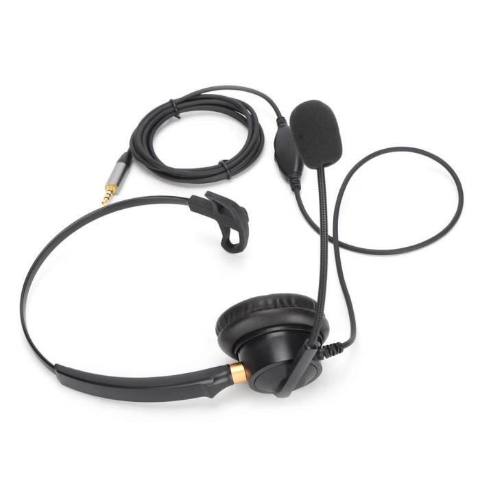 RAN H600-3.5VA Casque téléphonique Antichoc Jack 3,5 mm Casque ...