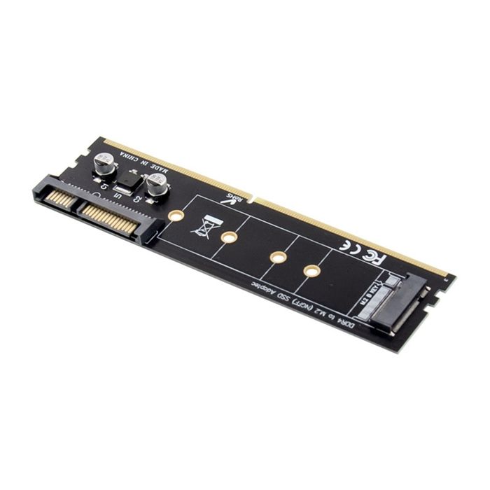 Adaptateur DDR4 Vers M.2 SATA Riser Memory DDR4 DIMM Vers M.2 NGFF SSD ...