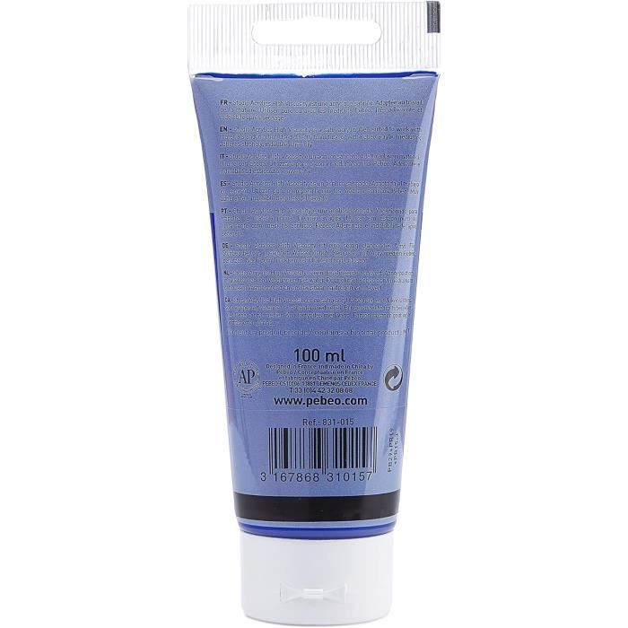 Studio Acrylique Tube Bleu Outremer Foncé 100 ml.[Z1147] - Cdiscount ...