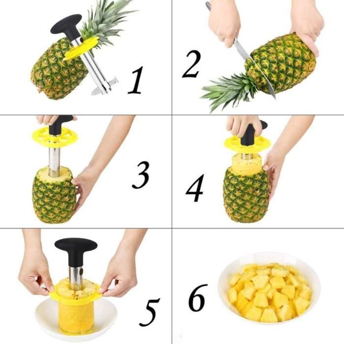 Coupe Ananas - Epluche Ananas - Decoupe Ananas - Eplucheur Ananas ...