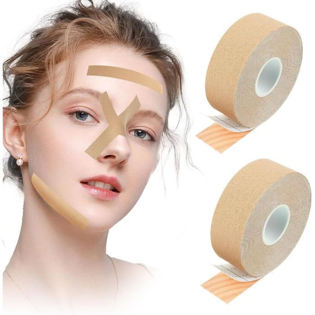 Facial Myofascial Lift Tape, 2Pcs Autocollant Visage Invisible ...