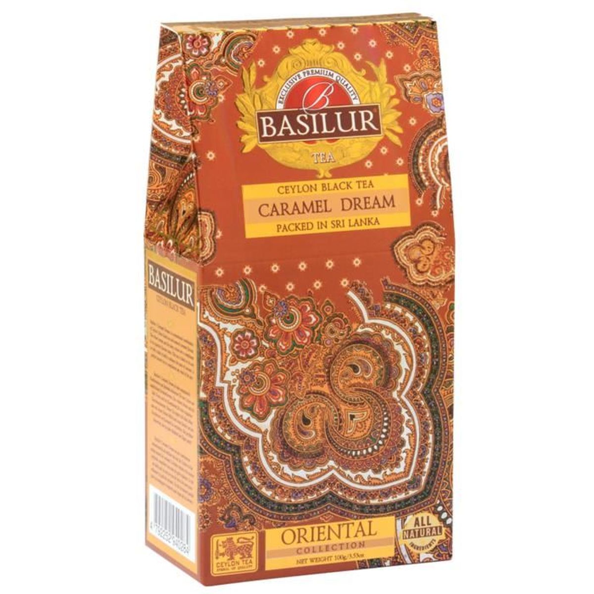 BASILUR Caramel Dream - Thé noir de Ceylan en feuilles à l'arôme ...