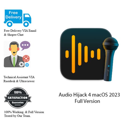 Audio Hijack 4 macOS 2023 Version complète à télécharger - Cdiscount
