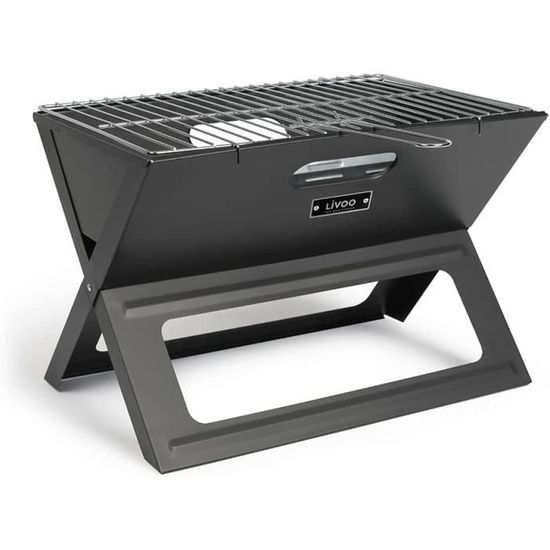 Barbecue à Charbon Pliable et Transportable DOC268, en Métal, Surface ...