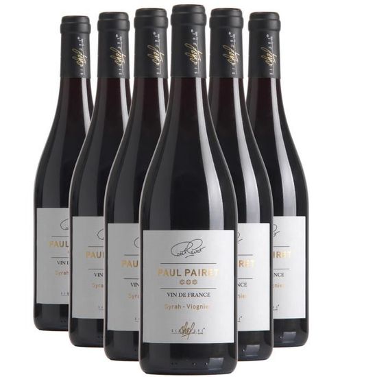 PAUL PAIRET Rouge 2022 - Lot de 6x75cl - Signature Chef - Vin Rouge du ...