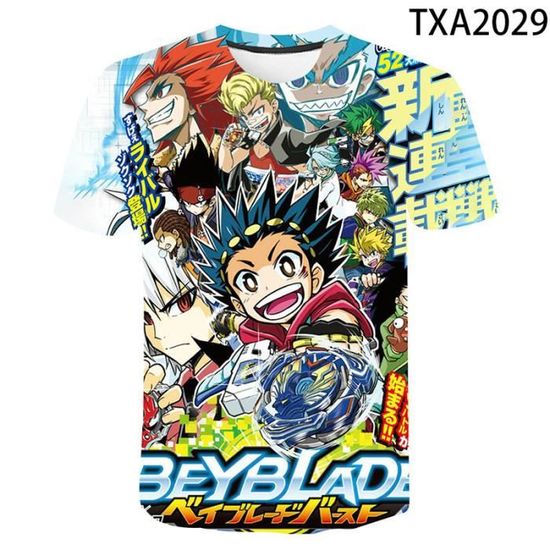 Tee shirt - Beyblade Burst 3D - Noir-Gris-clair Noir/gris/clair ...
