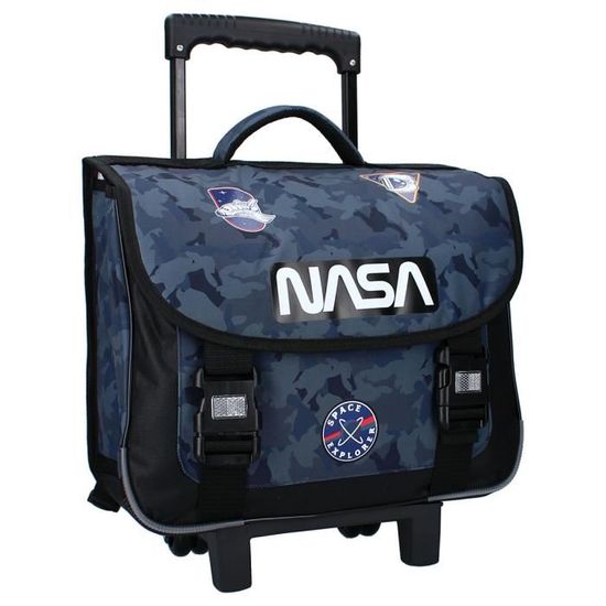 Cartable NASA Trolley 125-2937 38x31x15cm Bleu et noir - Cdiscount ...