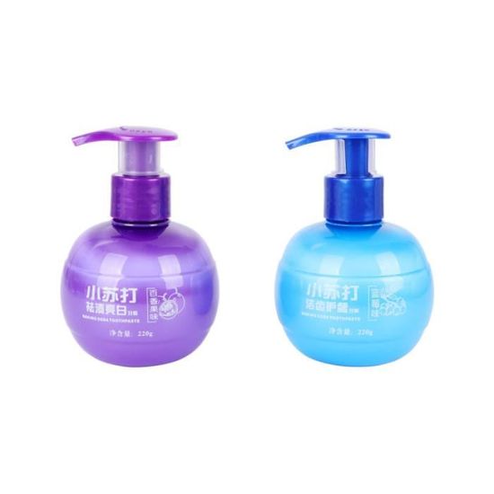 2 bouteilles de dentifrice fruité Push Type bicarbonate de soude ...