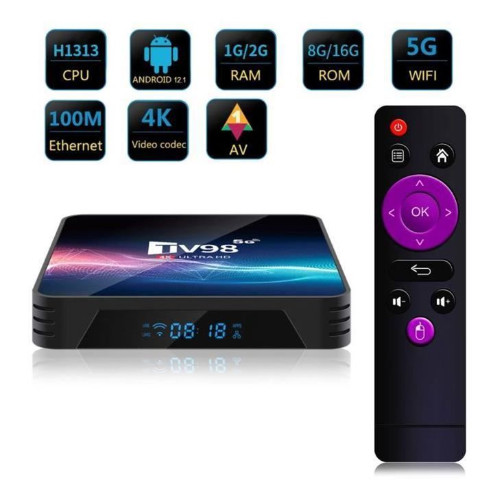 10 pièces Android 100 Smart TV Box Allwinner H616 Quad-core 64 Bit 4K ...