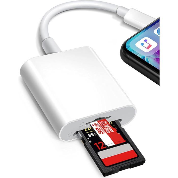 SD Card Reader for iPhone iPad,Lightning SD Card Adapter,Memory Card ...