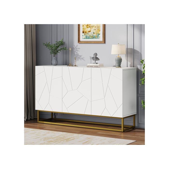 Buffet brillant, buffet moderne Buffet Buffet à 4 compartiments ...
