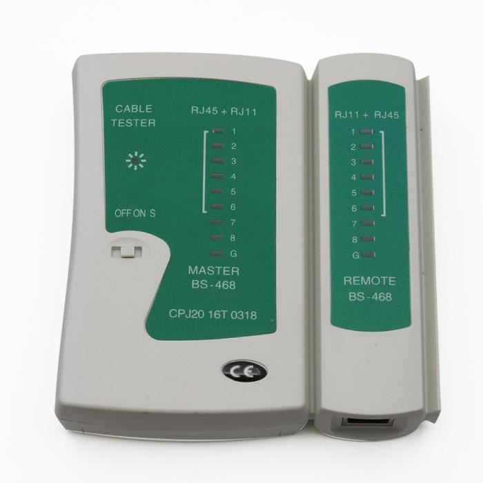 Micro USB RJ45 testeur de câble ethernet, kit d'outils de réparation de ...