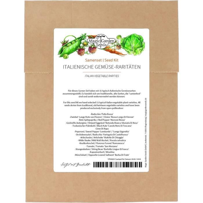 Légumes Italiens Rares Kit De Semences Avec 15 Variétés Aromatiques De ...