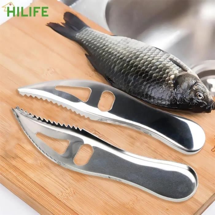 Couteau à écailles de poisson - Inox - 19.1cm - Outils de fruits de mer ...