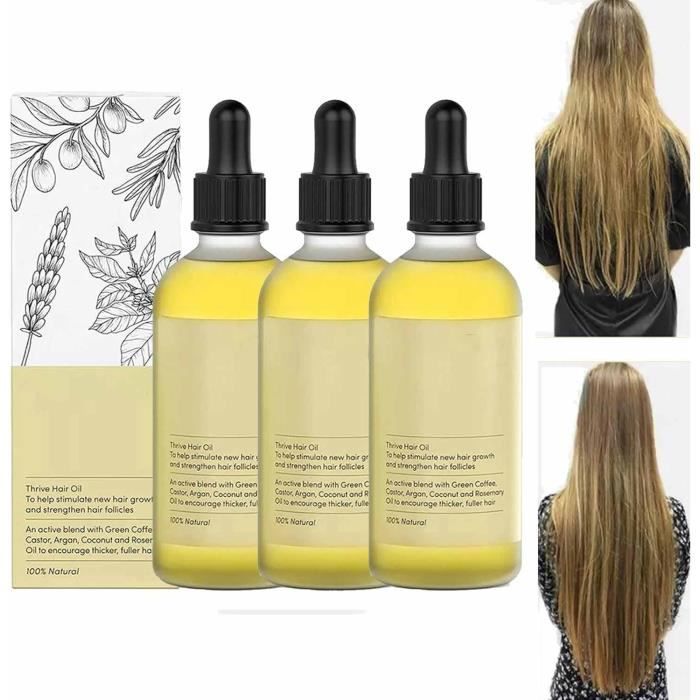 60ml Hair Density Essential Oil,Huile de Romarin pour la Croissance des ...