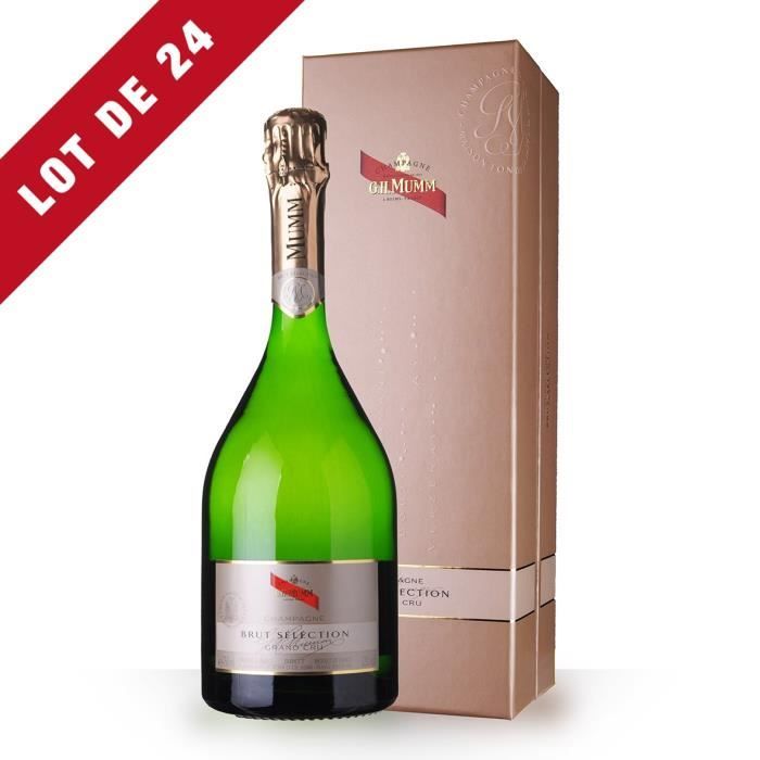 24X Mumm Brut Sélection 75cl - Coffret - Champagne - La cave Cdiscount