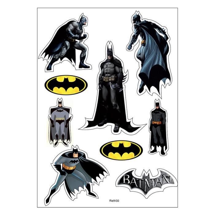 Planche format A4 de stickers Batman - Cdiscount Maison