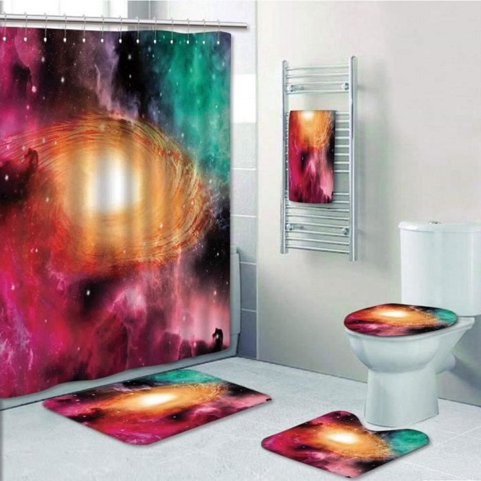 Astronomy A Spiral Galaxy Stars Stardust 5 pièces rideau de douche ...