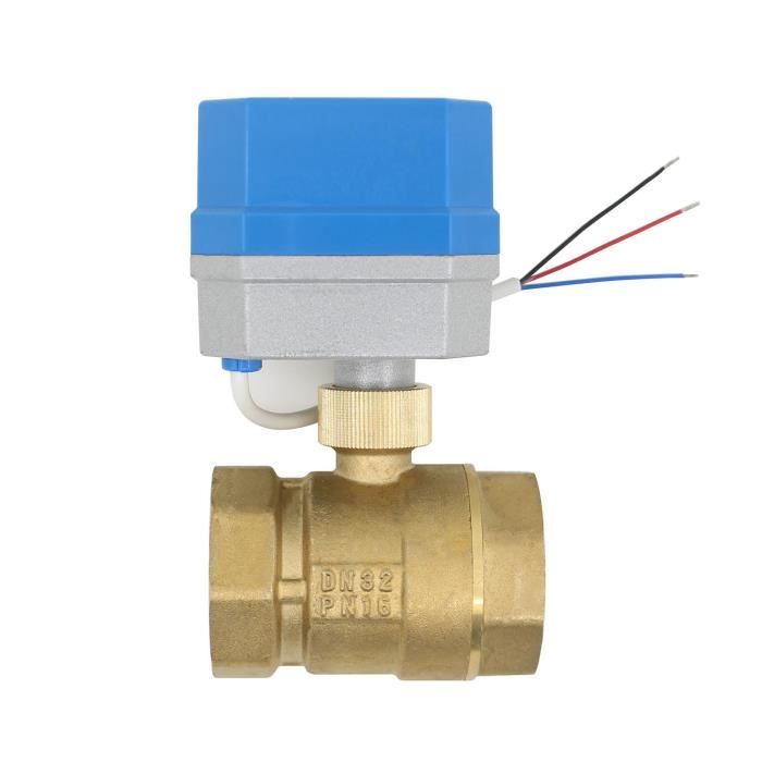 12v - 2 types de connexion - vanne motorisée 12v electrovanne vanne 2 voies vanne deux voies ...