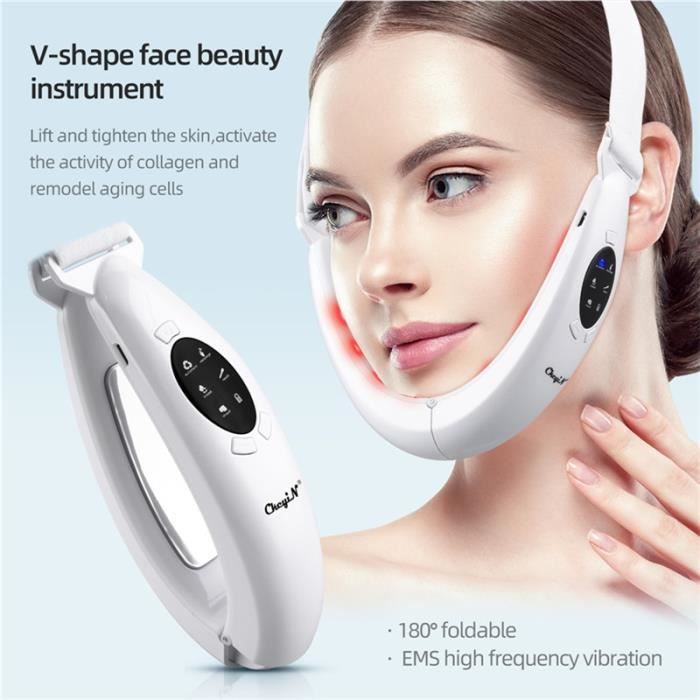 Appareil de massage,CkeyiN EMS Micro-courant visage levage V ligne joue ...