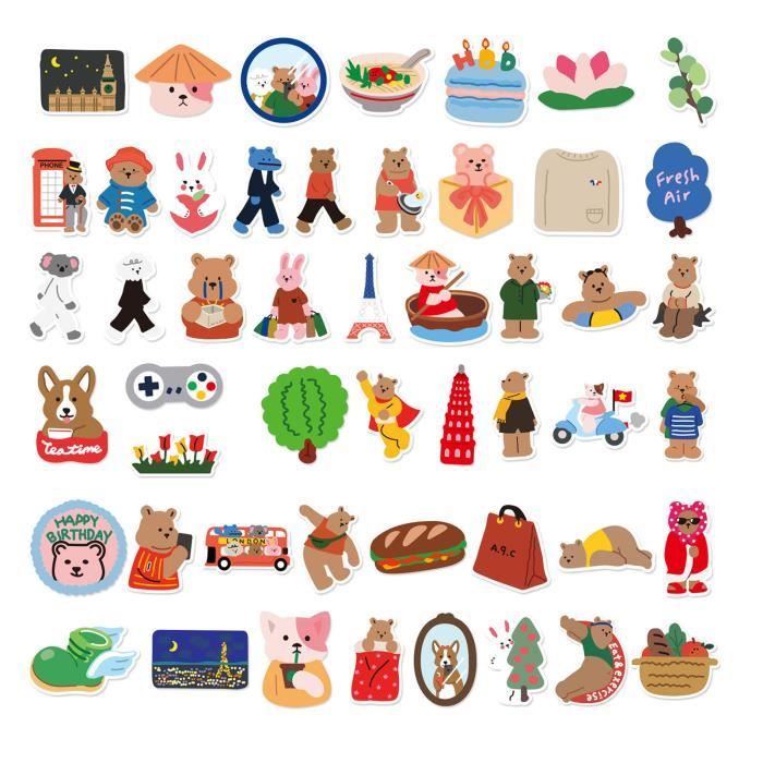 JEU DE STICKERS Cartons autocollants 49 50pc style-A 1 - Cdiscount Jeux ...