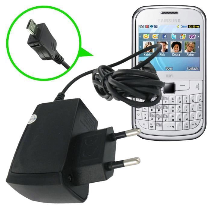 Chargeur Secteur Micro USB pour Samsung Chat 335 - Cdiscount Téléphonie