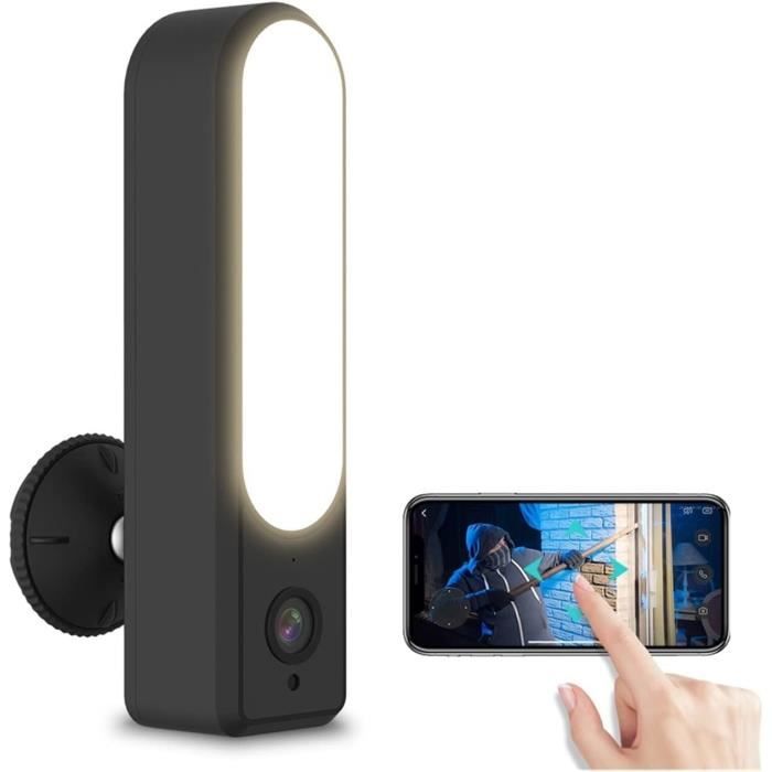 Caméras De Sécurité Floodlight 2Mp Tuya Cour Projecteur Caméra ...