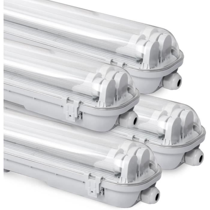 Reglette Led 120Cm, Lampe Led Pour Locaux Humides Lampe À Vasque 2 X 18W 3060Lm Blanc Neutre ...