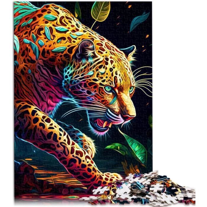 Jaguar Jigsaw Puzzles For Adults 500 Pieces Wood Puzzle Artwork By ...