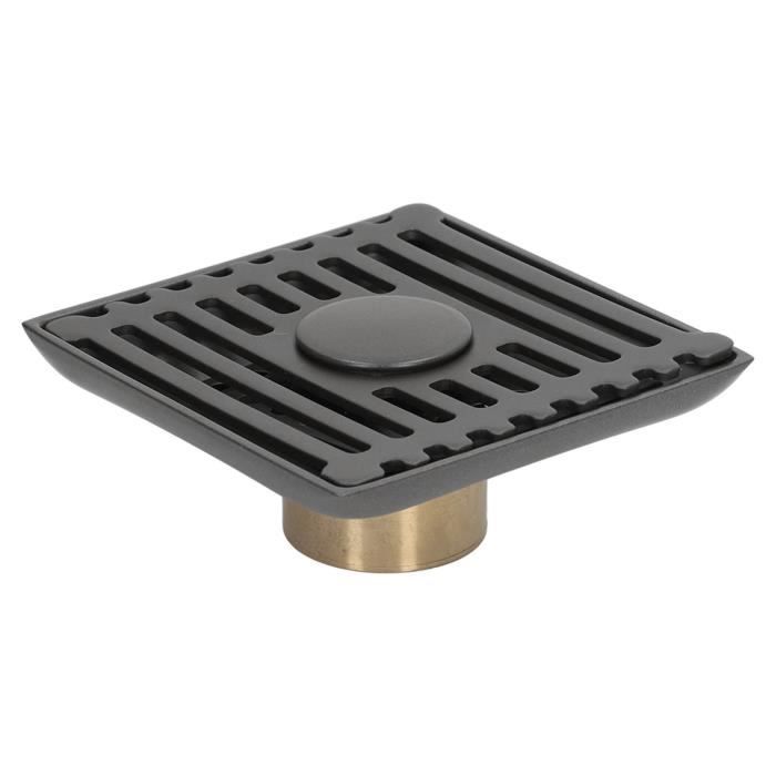 Drain de sol - EJ.LIFE - Siphon de Douche Carré 4 pouces - Acier ...