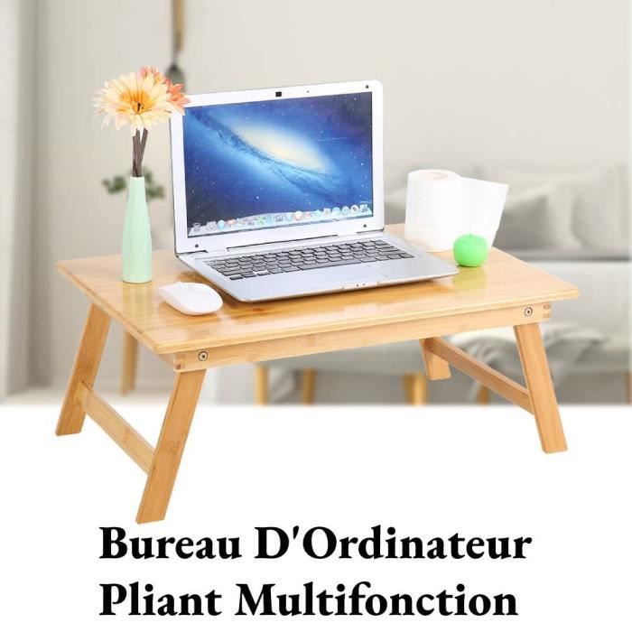 CES Table À Thé Portative 60X40X24Cm De Bureau D'Ordinateur Portable ...