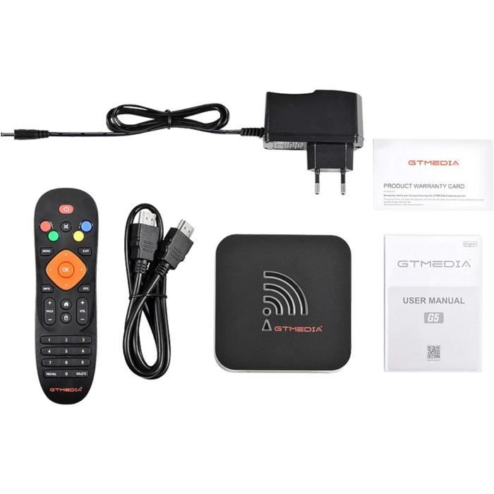 GT MEDIA G5 Boîte TV Android Smart Set Top Box4GB RAM +64GB ROM ...