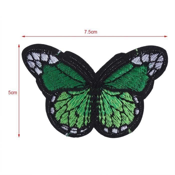 N202683-12 Set Broderie Papillon À Coudre Fer Fer Sur Patch Badge Brodé Tissu Applique DIY ...