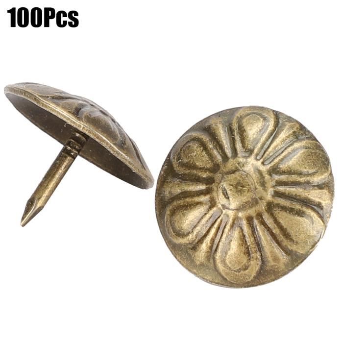 KIMISS Clou décoratif 100Pcs 16 x 13mm Clou de Bulle Motif de ...