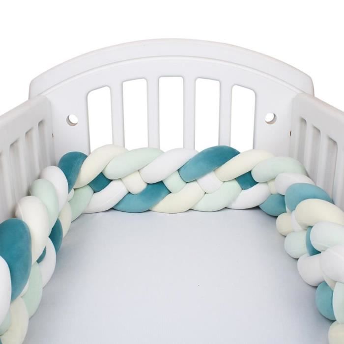 Tour de Lit Bebe Coussin Serpent Velours Berceau Pare-chocs Tresse Bebe ...