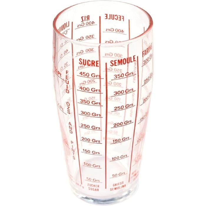 Verre Doseur Pichet 50 cl Gradué en Verre Epais Luminarc ( Lot de 2 ) - Cdiscount Maison