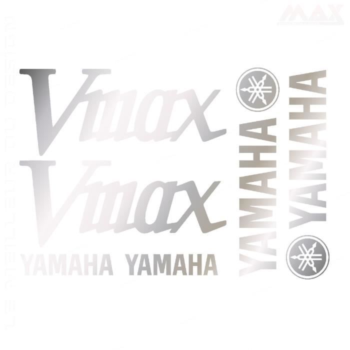 6 stickers VMAX – ARGENT – YAMAHA Sticker V MAX - YAM447 - Cdiscount Auto