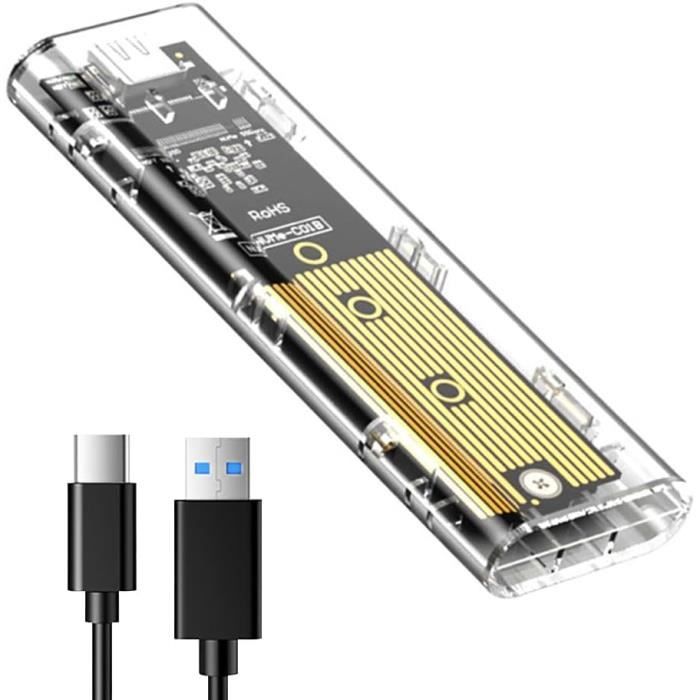 Boîtier Ssd M.2 Nvme Adaptateur M2 Lecteur Disque Dur Externe,Boîtier Nvme Adaptateur Ssd M2 Usb ...