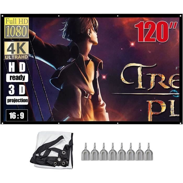Écran De Projection Portable 100120150 Pouces Hd 16:9 Écran De ...