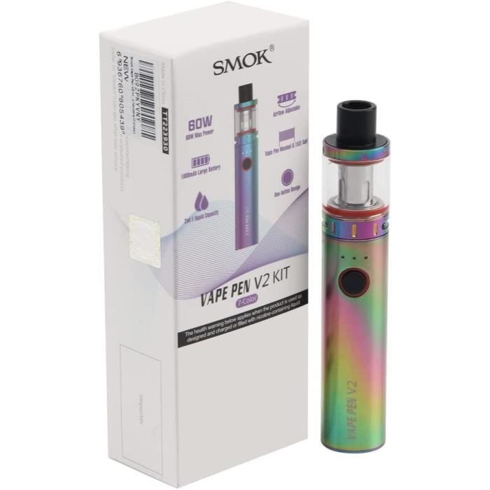 Smok Vape Pen V2 Kit avec réservoir de 3 ml Batterie 1600mAh intégrée ...